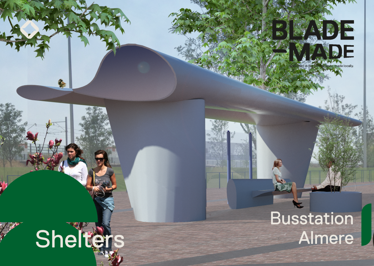 Blade–Made – Urban furniture from decommissioned windmill blades